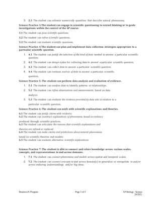 AP Biology syllabus | DOCX | Biological Sciences | Science