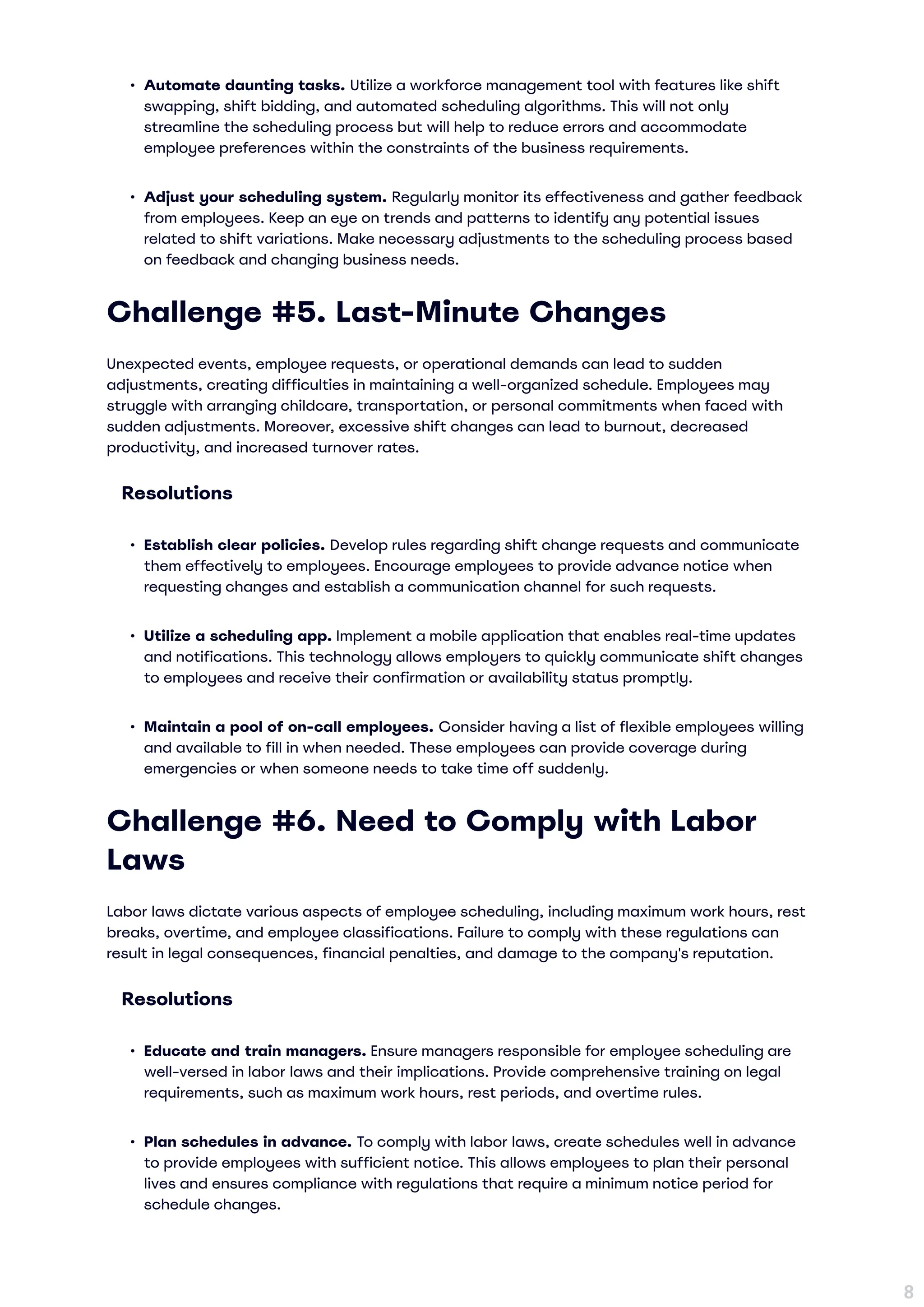 Employee Scheduling Guide for Teams of All Sizes | PDF