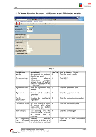 Apbm1120 scheduling agreementproceduretrainingdocument | PDF | Desktop ...