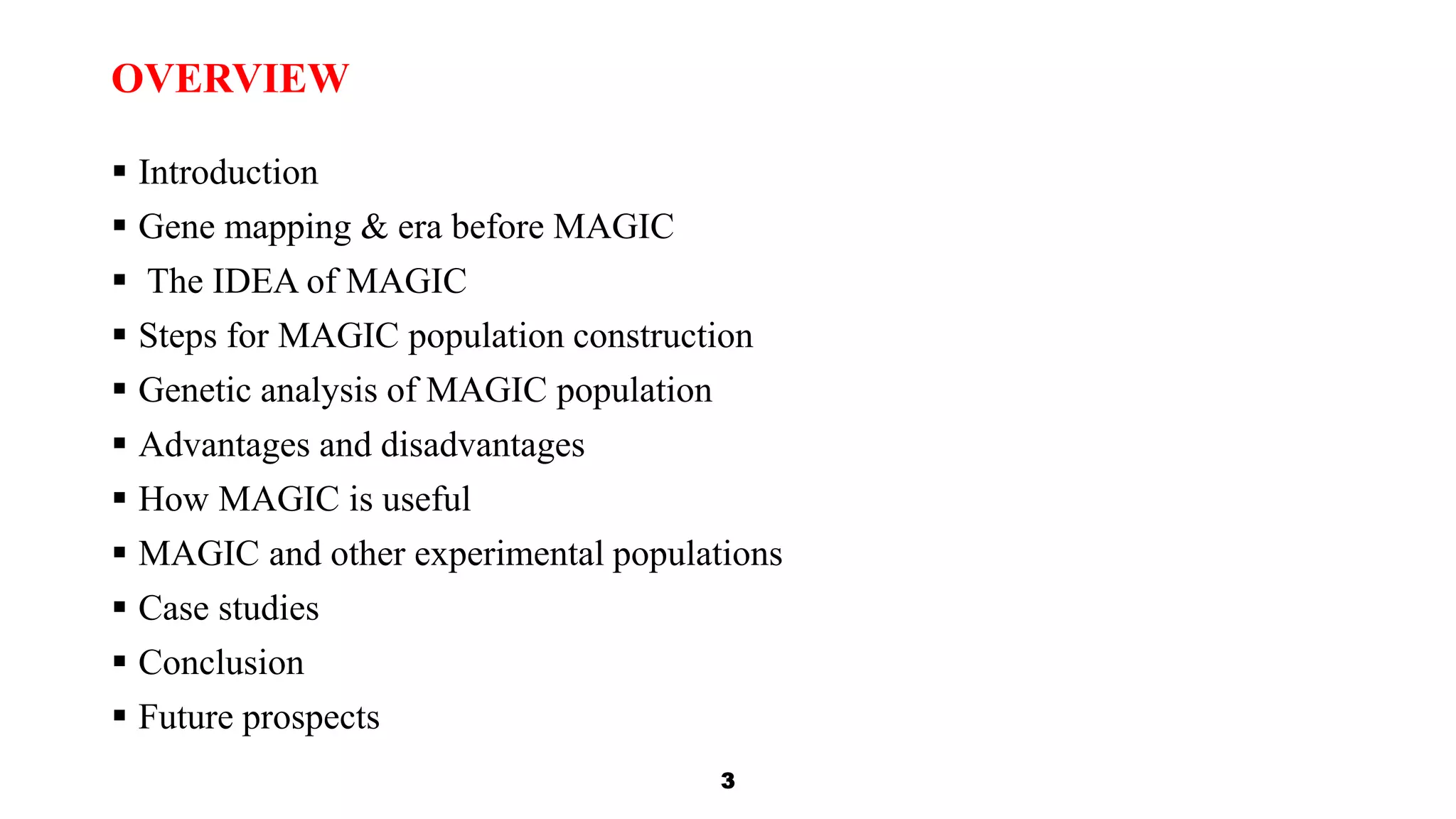 MAGIC POPULATION | PPTX