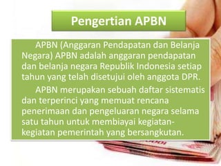 Apbn dan apbd | PPTX