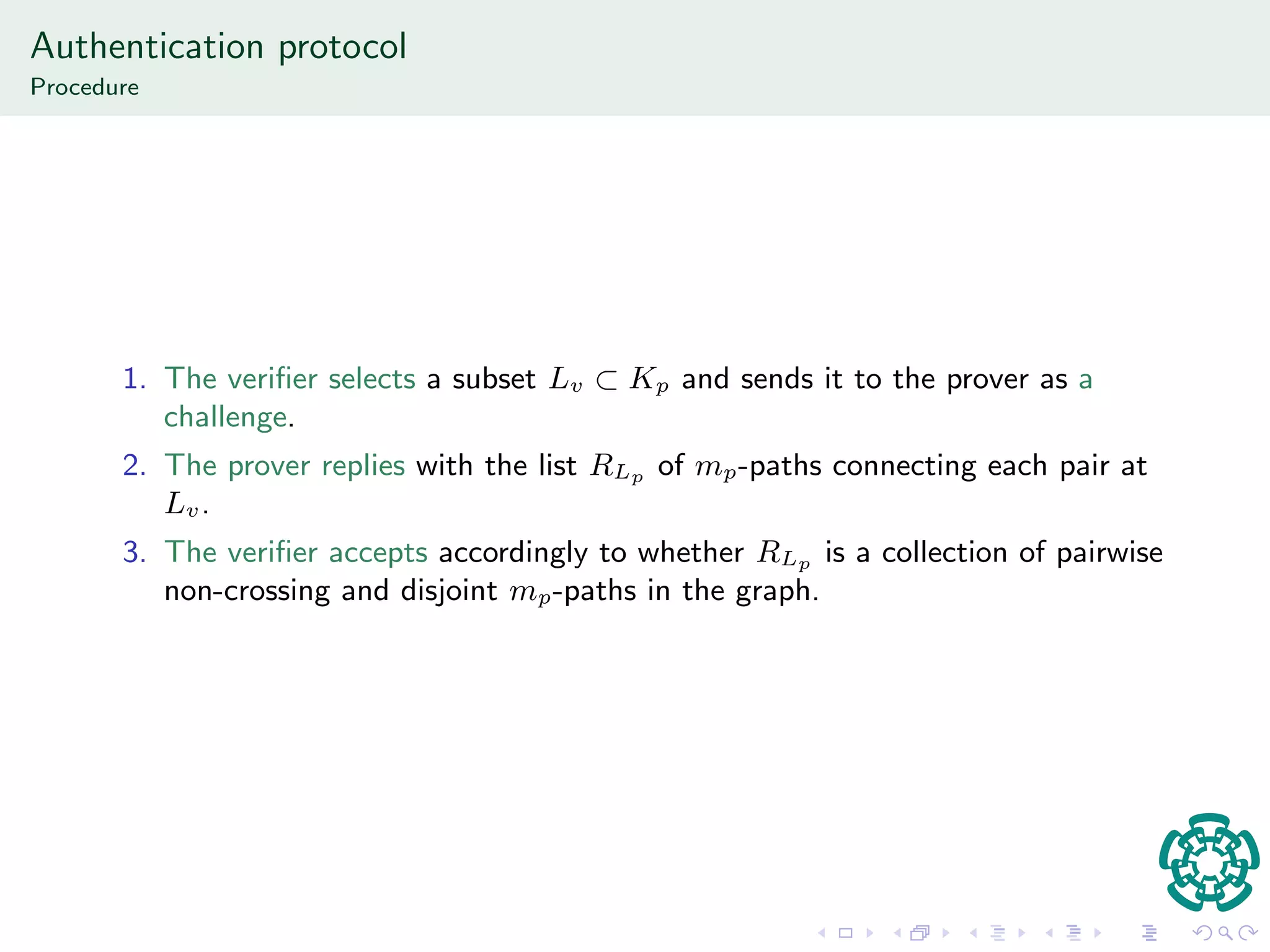 Authentication protocols based on zero knowledge proof (Part 2 - Brief talk) | PPT