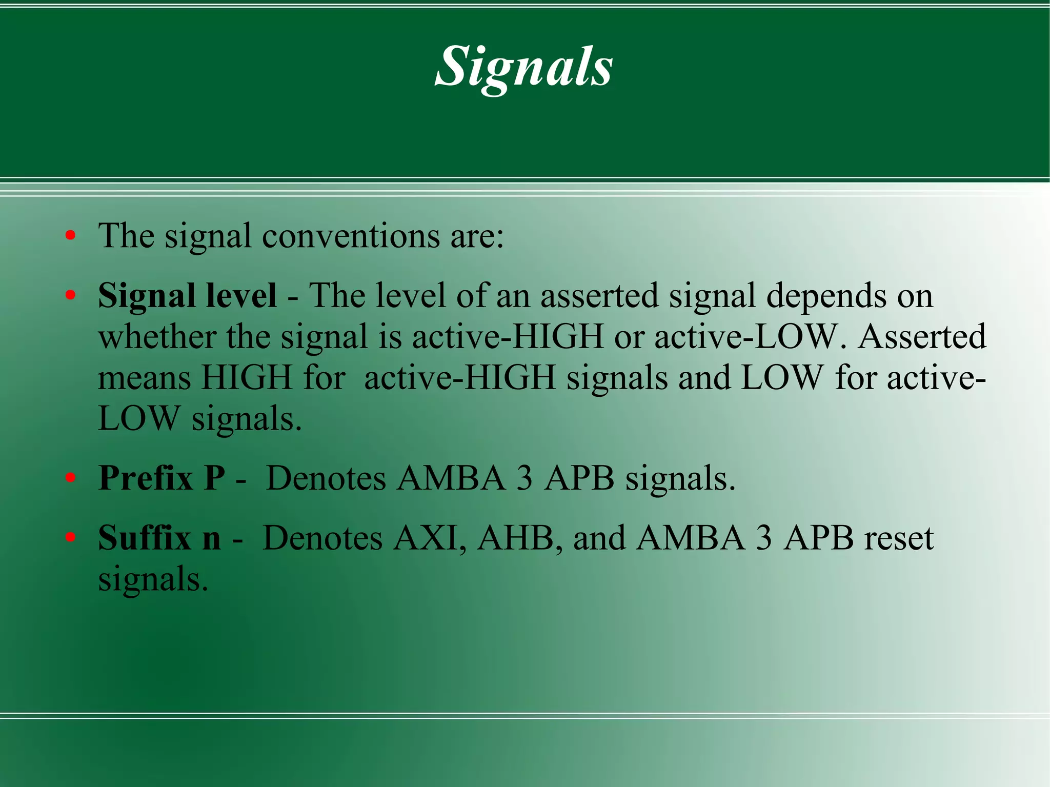 APB protocol v1.0 | ODP
