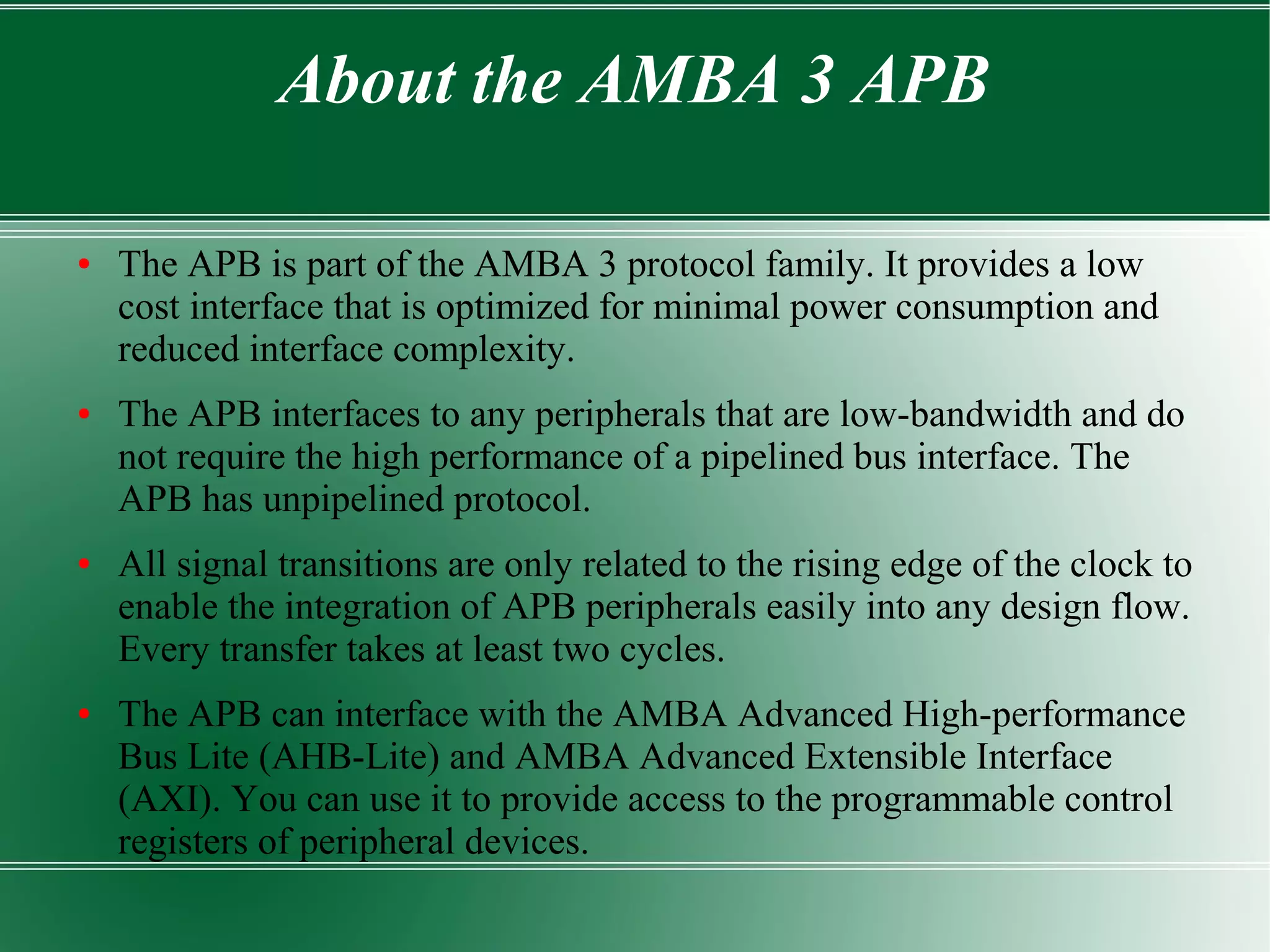 Apb Protocol V10 Odp Computer Networking Computing