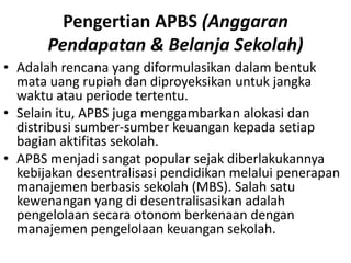 Anggaran Pendapatan Belanja Sekolah Swasta | PDF