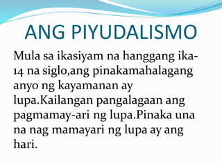 piyudalismo | PPTX