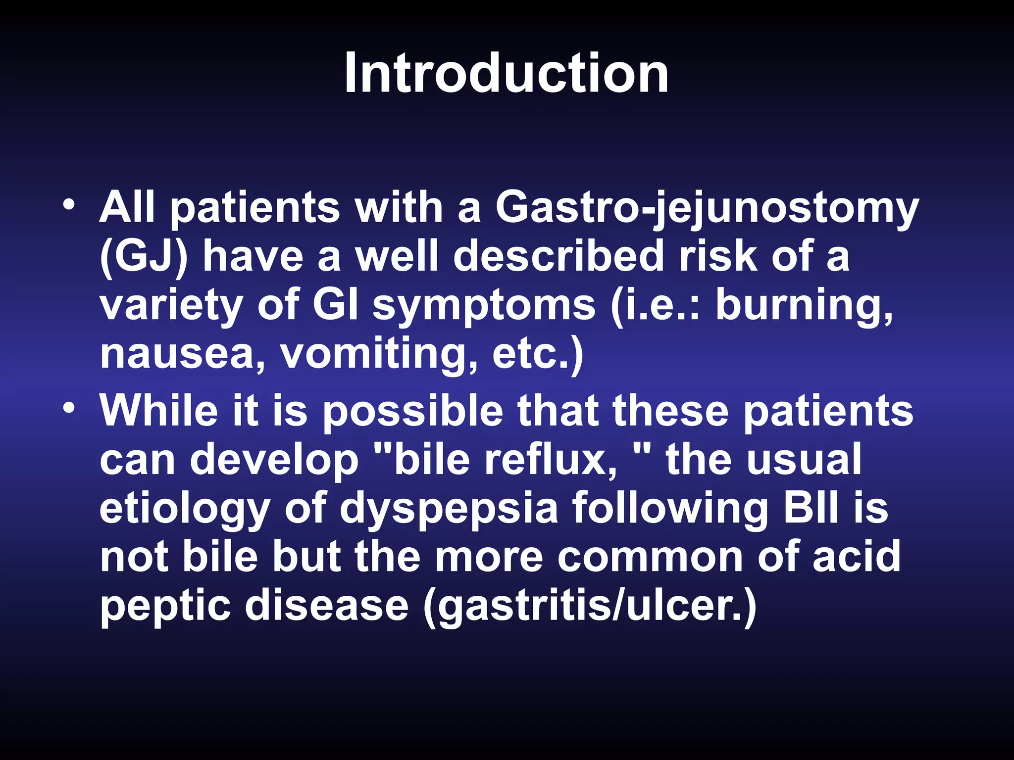 MGB bile reflux gastritis and marginal ulcer (2) | PPT