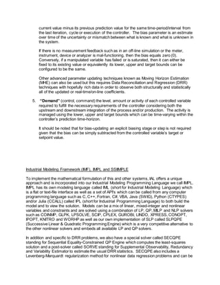 Advanced Production Control Using Julia & IMPL | DOCX