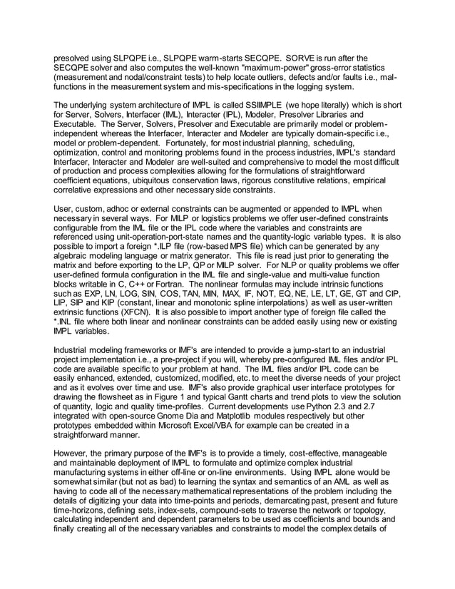 Advanced Production Control Using Julia & IMPL | DOCX