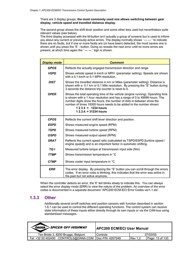 Apc200 ecm eci user manual v1.2 | PDF