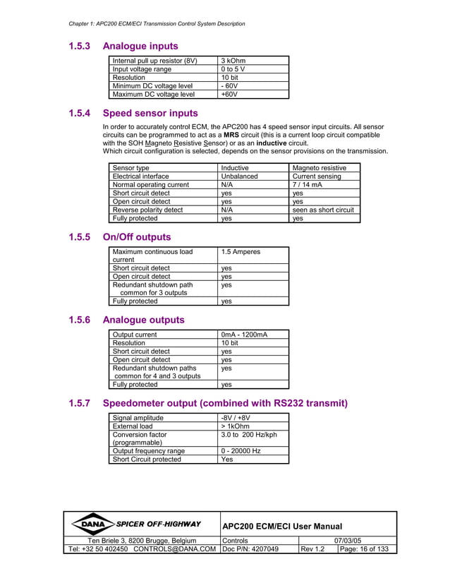 Apc200 ecm eci user manual v1.2 | PDF