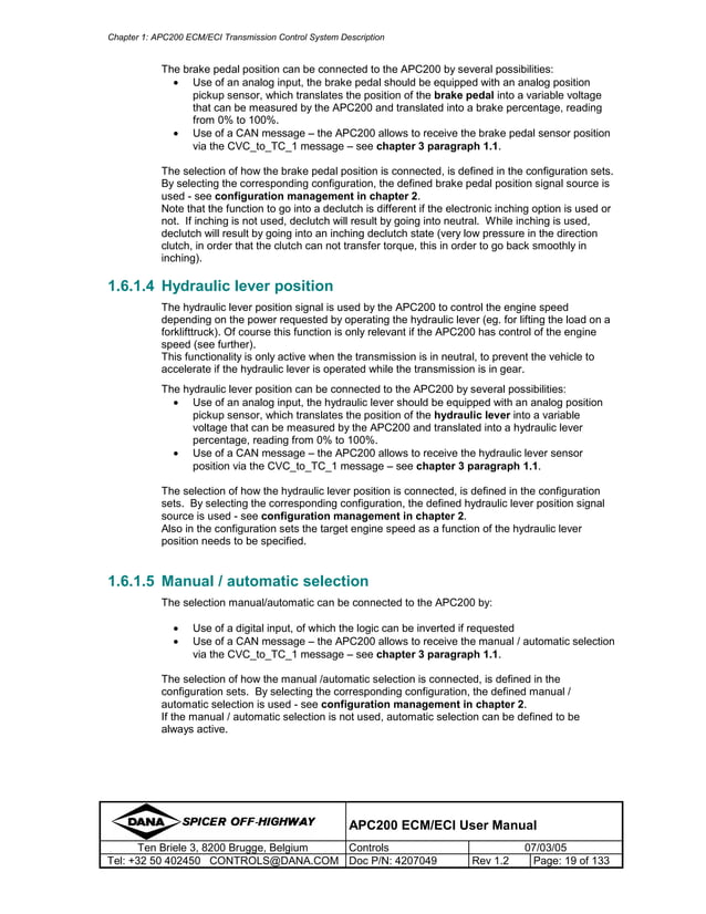 Apc200 ecm eci user manual v1.2 | PDF