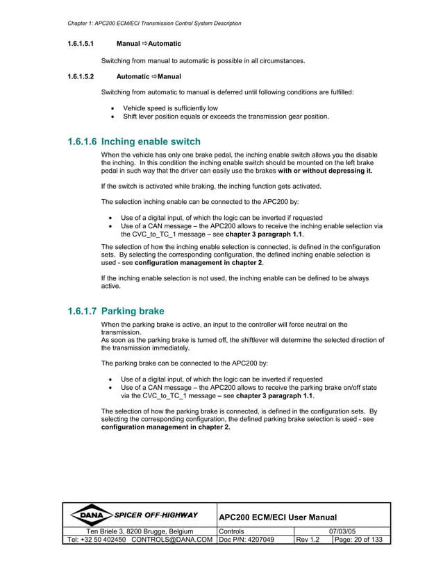 Apc200 ecm eci user manual v1.2 | PDF
