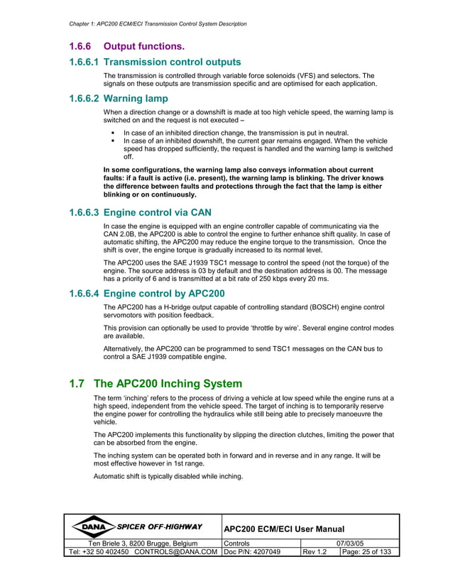 Apc200 ecm eci user manual v1.2 | PDF