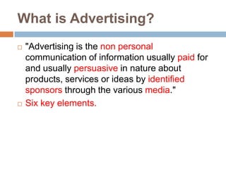 Basic of Advertising | PPTX