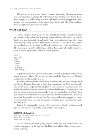 Regular Expressions: Pocket Primer by Campesato | PDF