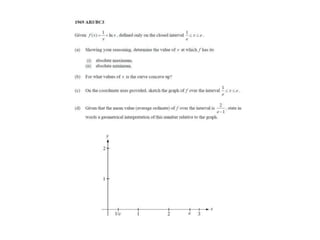 Ap calculus applications of derivatives frq | PPTX
