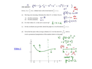 Ap calculus applications of derivatives frq | PPTX | Physics | Science