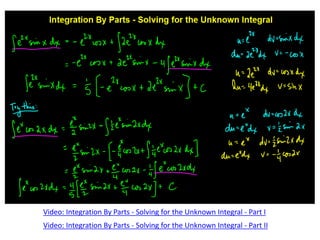 AP Calculus BC Integration By Parts | PPTX