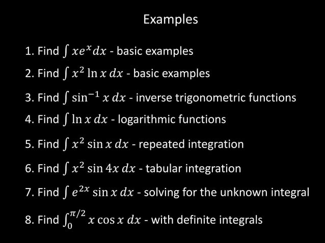 AP Calculus BC Integration By Parts | PPTX