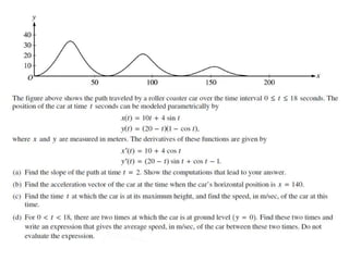 AP Calculus BC parametric, vector frq | PPTX