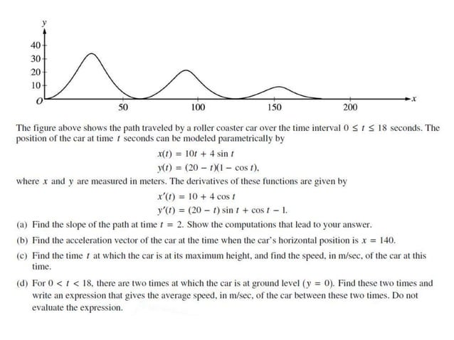 AP Calculus BC parametric, vector frq | PPTX