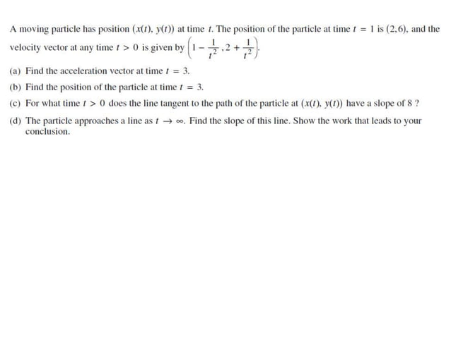 AP Calculus BC parametric, vector frq | PPTX