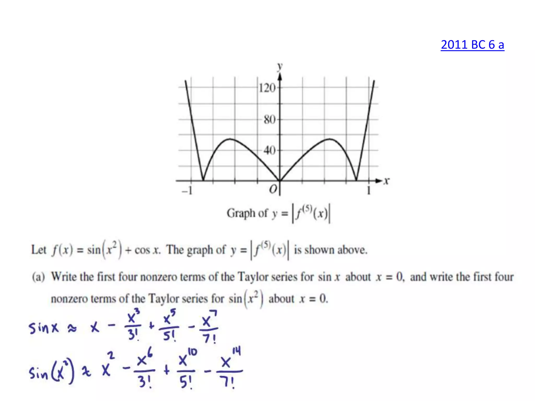 AP Calculus BC Series FRQ Solutions | PPTX