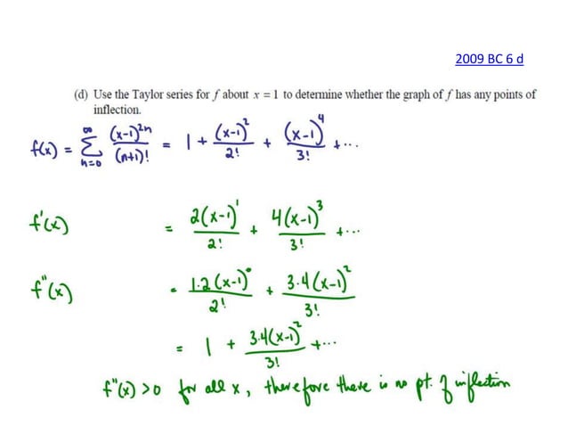 AP Calculus BC Series FRQ Solutions | PPT