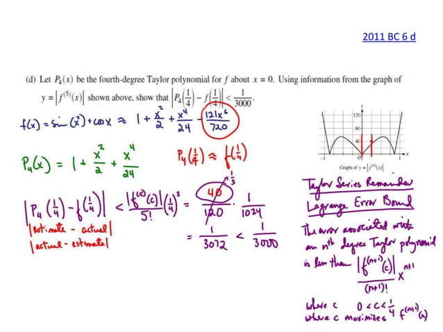 AP Calculus BC Series FRQ Solutions | PPT