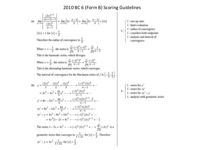 AP Calculus BC Series FRQ Solutions