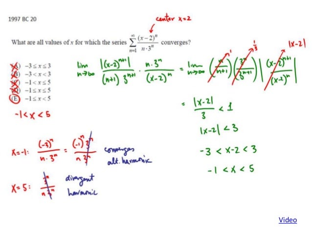 AP Calculus BC Series Multiple Choice Solutions