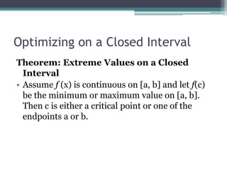 Ap calculus extrema v2 | PPTX