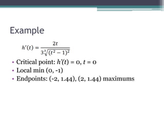 Ap calculus extrema v2 | PPTX