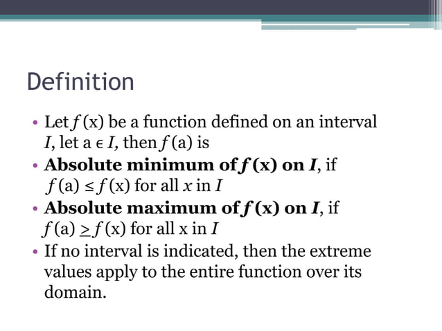 Ap calculus extrema v2 | PPTX