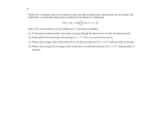 Ap calculus ftc applications frq | PPTX