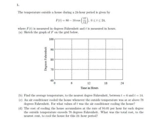 Ap calculus ftc applications frq | PPTX