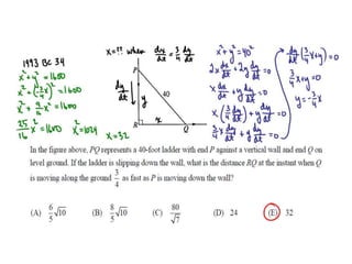 Ap calculus related rates mc | PPT