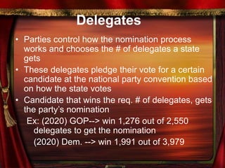 AP Campaigns and the Electoral Process | PPT | Elections | Politics