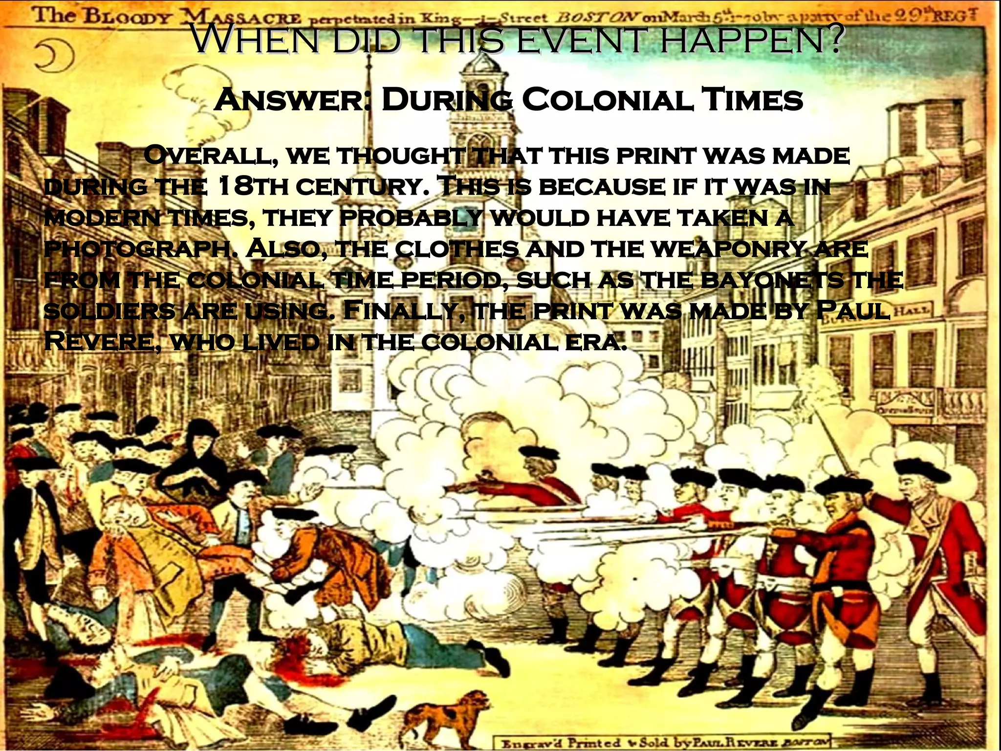 When did this event take place? | PPT