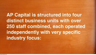 AP Capital Company Profile | PDF