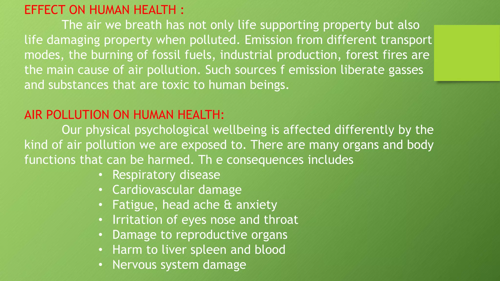 Air pollution and control engineering | PPT