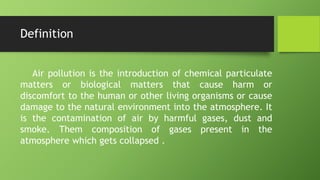 Air pollution and control engineering | PPT