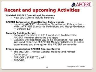 APCERT Updates | PPT