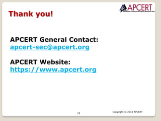 APCERT Updates | PPT