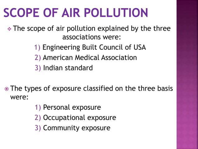 Air Pollution and Control Engineering | PPTX | Indoor Environmental ...