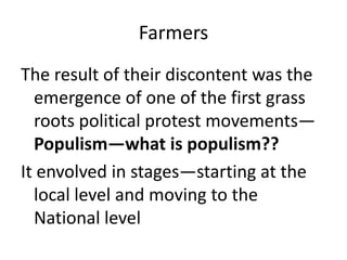 Ap chapter 19 the agrarian revolt | PPTX | Civic affairs | Politics