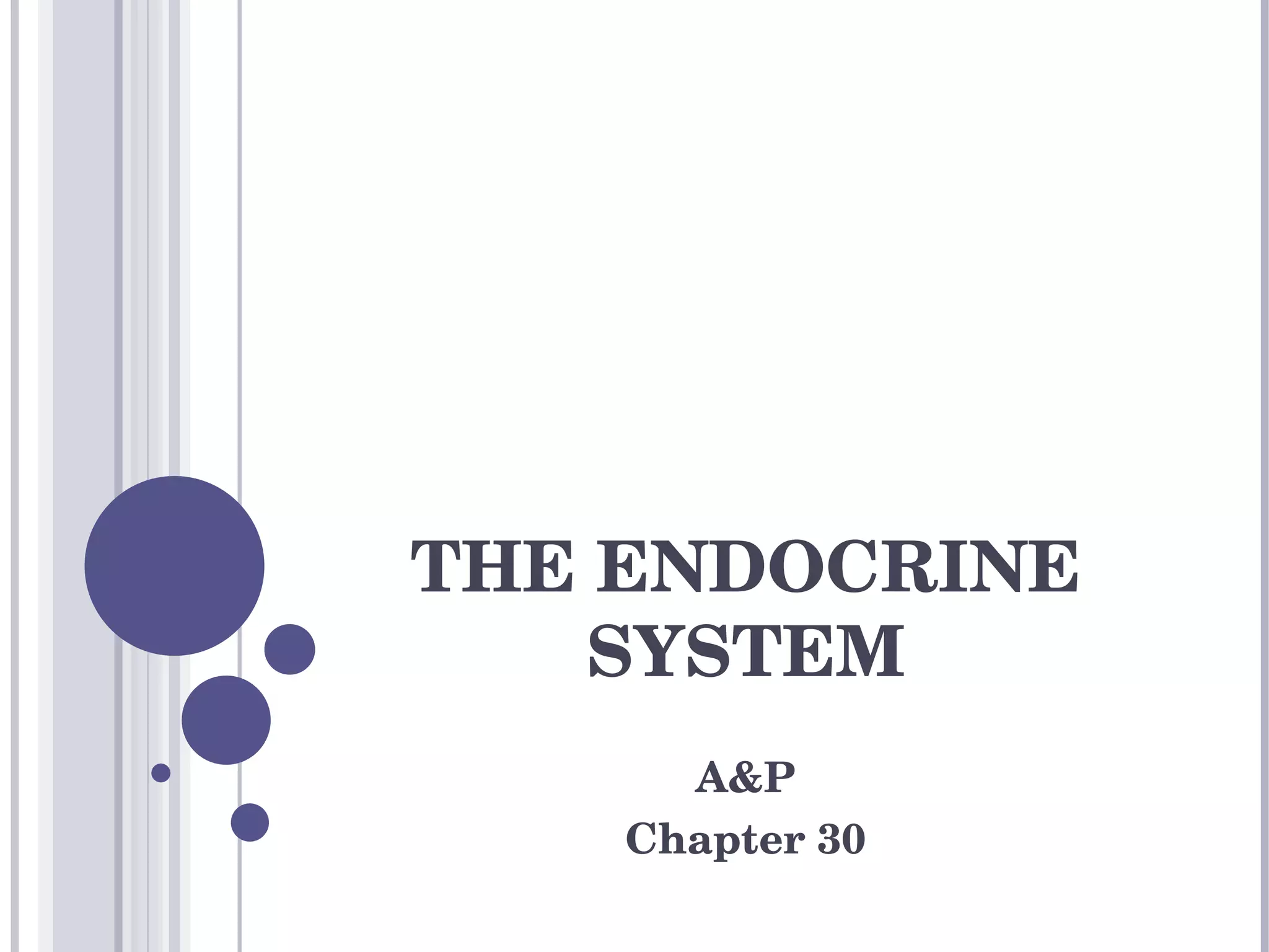 A&P Chapter 31 Endocrine System | PPT