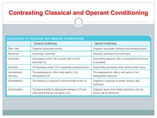 AP Chapter 6 Learning.ppt:Classical Conditioning, Operant Condition ...