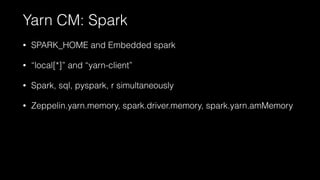 Apache Zeppelin & Cluster | PPT